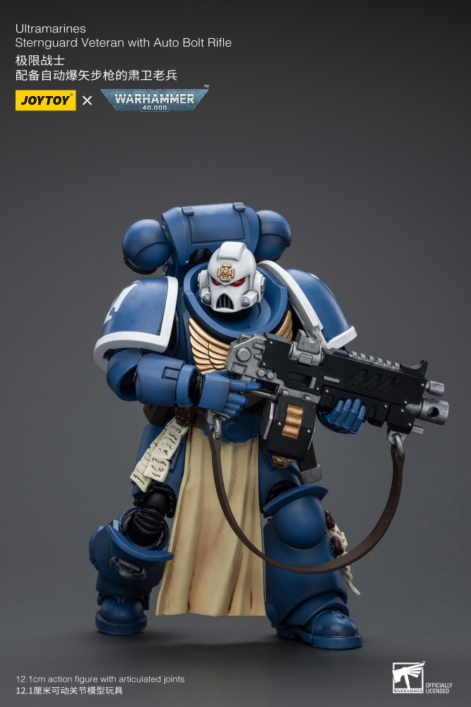 JOYTOY Warhammer 40k 1: 18 Ultramarines Sternguard Veteran Sergeant
