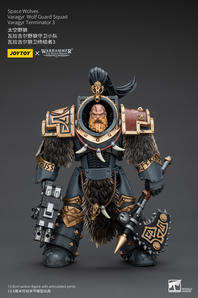 JOYTOY Warhammer The Horus Heresy 1:18 Space Wolves Varagyr Wolf Guard ...
