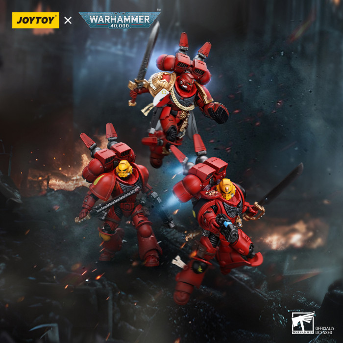 JOYTOY Warhammer 40k 1: 18 Blood Angels Jump Pack Intercessors
