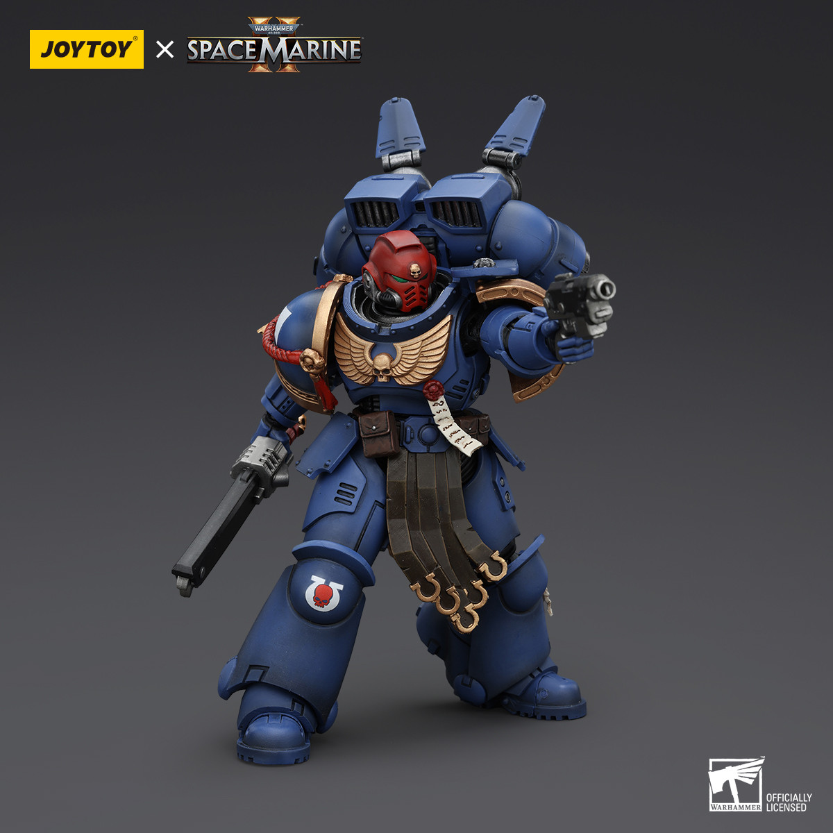 JOYTOY Warhammer 40k Space Marine 2 1: 18 Ultramarines Lieutenant Titus ...