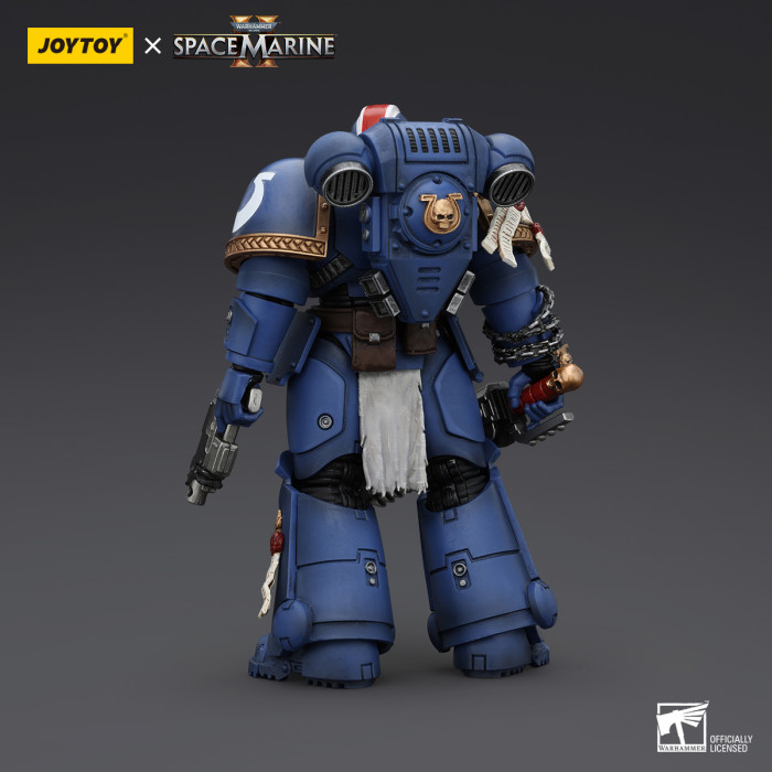 JOYTOY Warhammer 40k Space Marine 2 1: 18 Ultramarines Lieutenant Titus ...