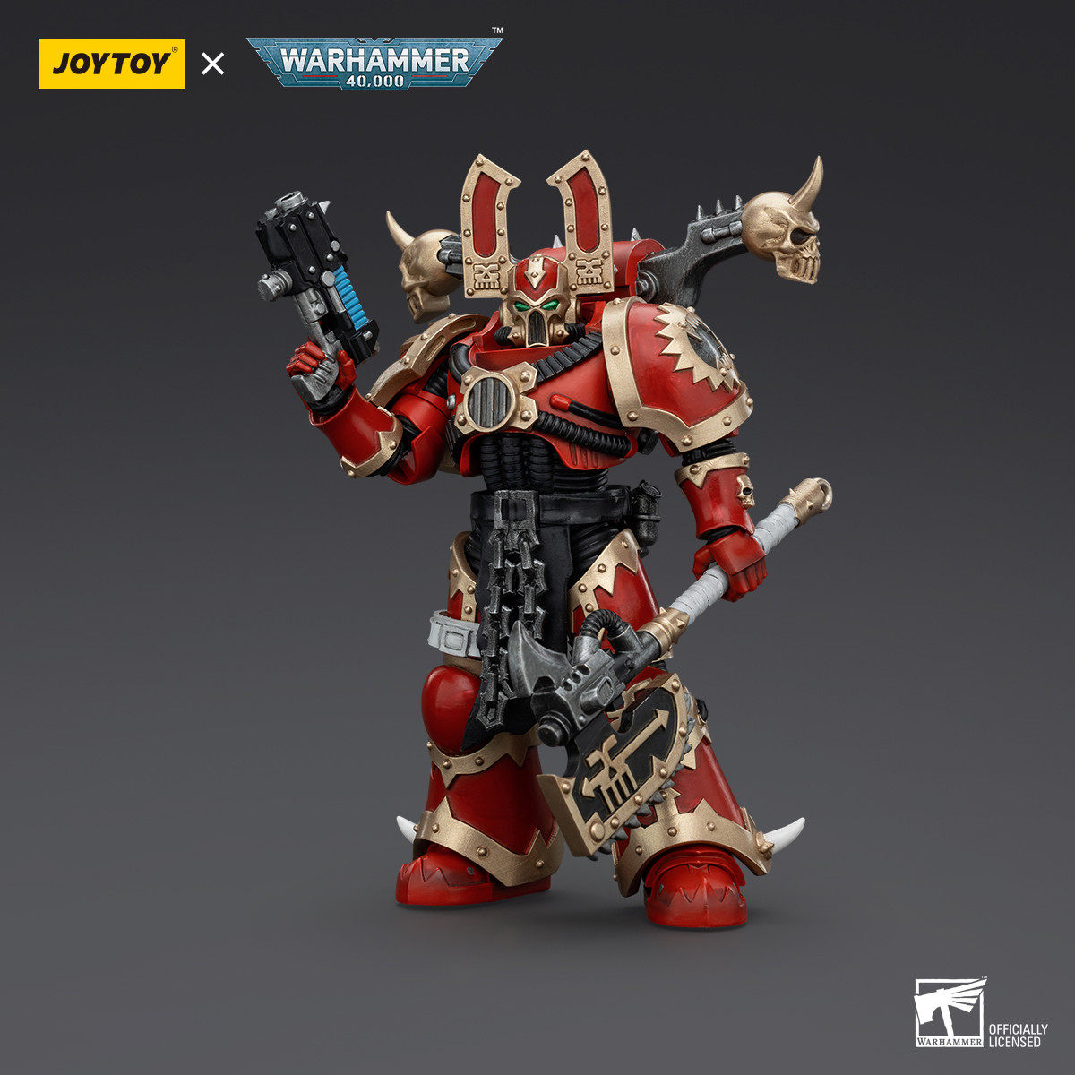 JOYTOY Warhammer 40k 1: 18 World Eaters Khorne Berzerkers