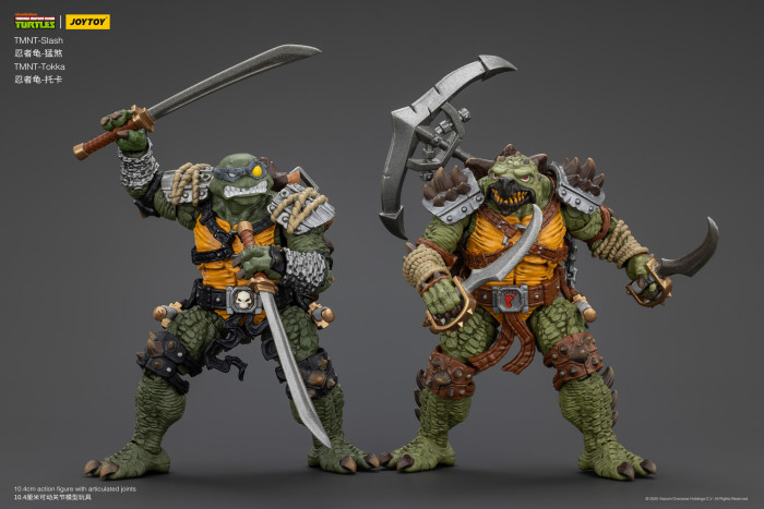 JOYTOY Teenage Mutant Ninja Turtles TMNT Slash and Tokka