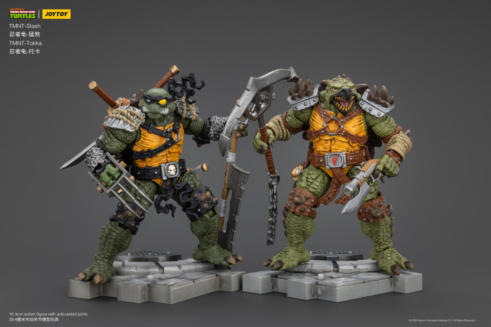 JOYTOY Teenage Mutant Ninja Turtles TMNT Slash and Tokka