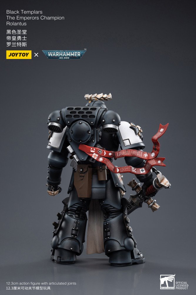 JOYTOY Warhammer 40k 1: 18 Black Templars Marshal Primaris Sword ...
