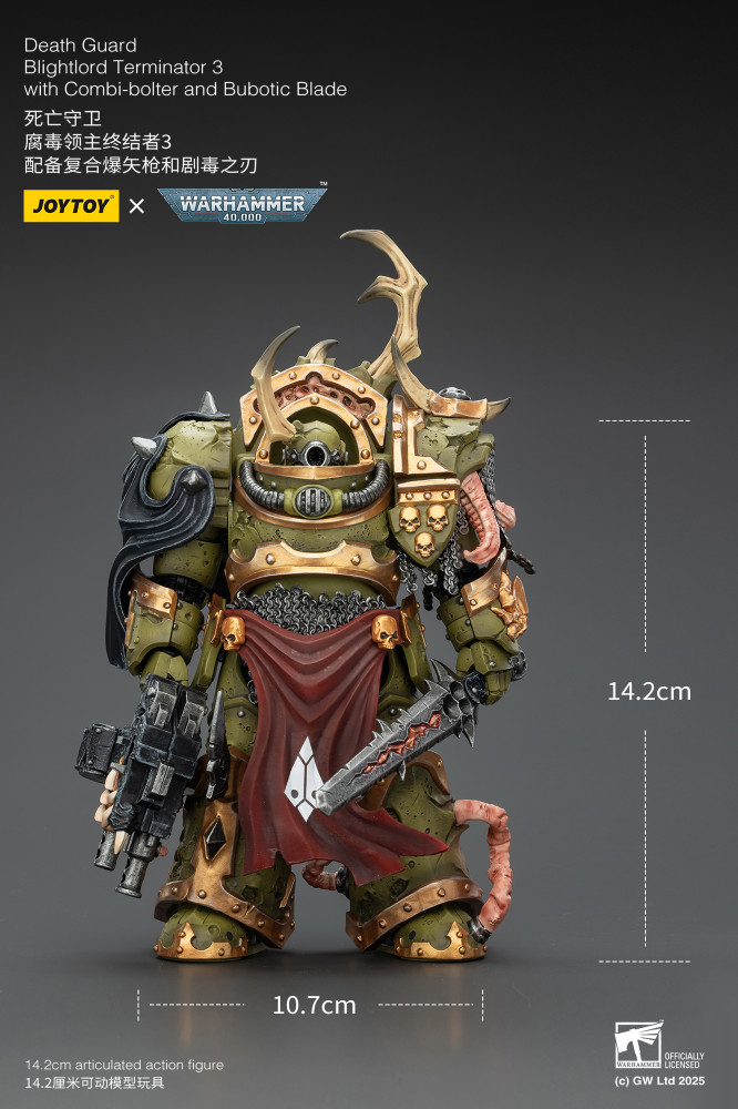 JOYTOY Warhammer 40K Death Guard Blightlord Terminator and Plague ...