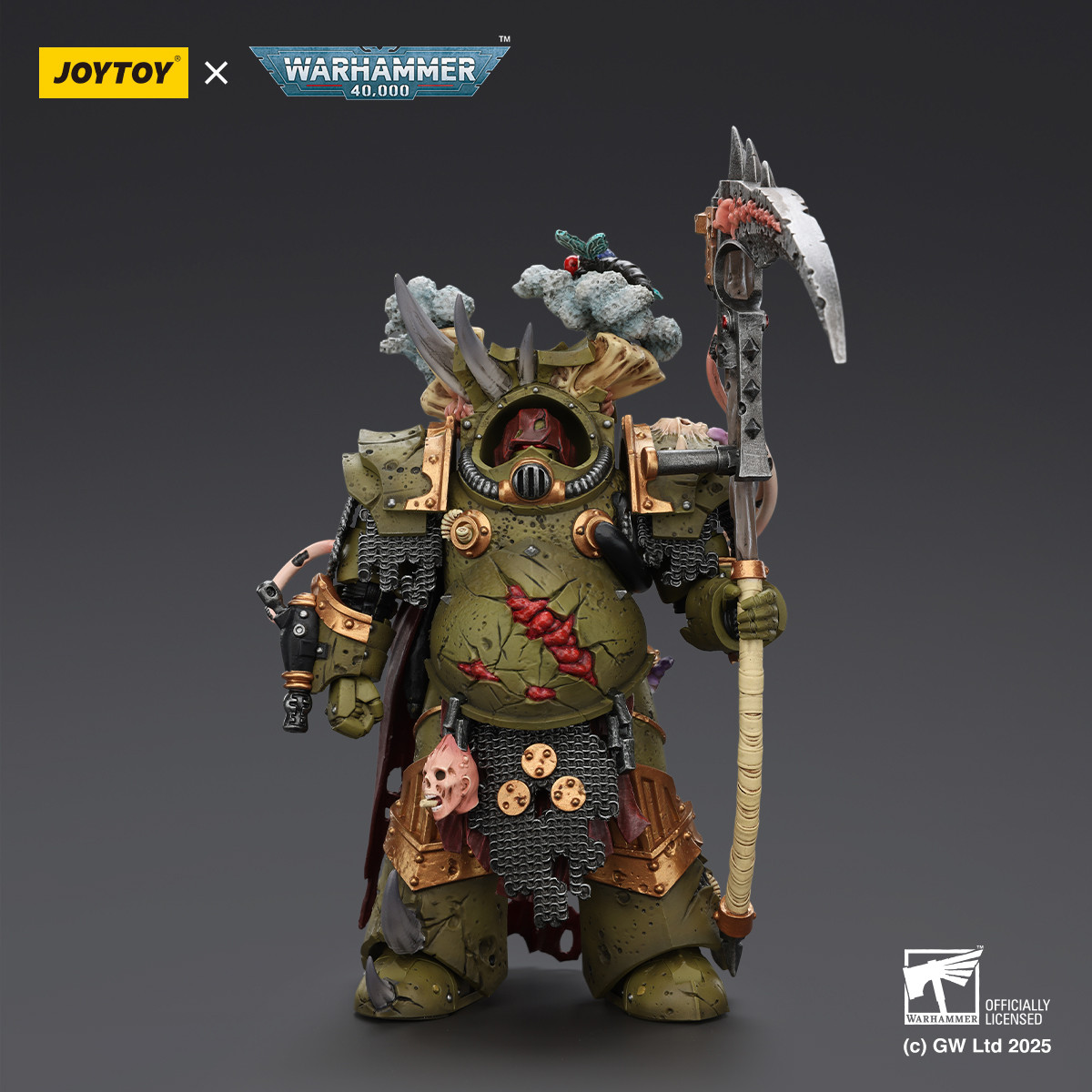 JOYTOY Warhammer 40K Death Guard Deathshroud Terminator Champion and ...
