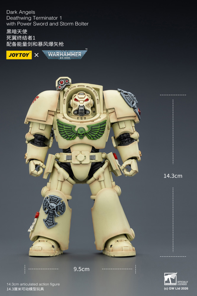 JOYTOY Warhammer 40k 1: 18 Dark Angels Deathwing Terminators