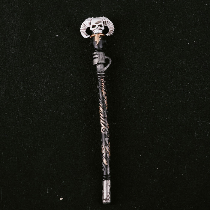 a skeleton staff