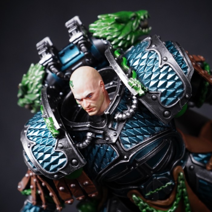 CTC 4119 Head Sculpture for Alpha Legion Alpharius Primarch of the XXth ...